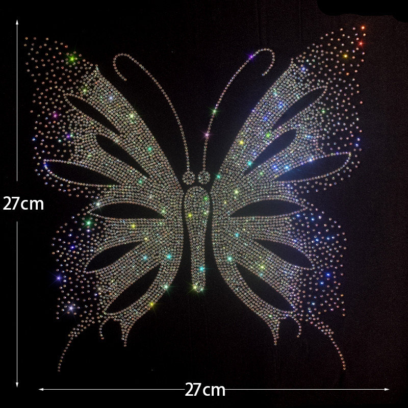 Butterfly Rhinestone Transfer Iron on Hot Fix Rhinestone - Etsy