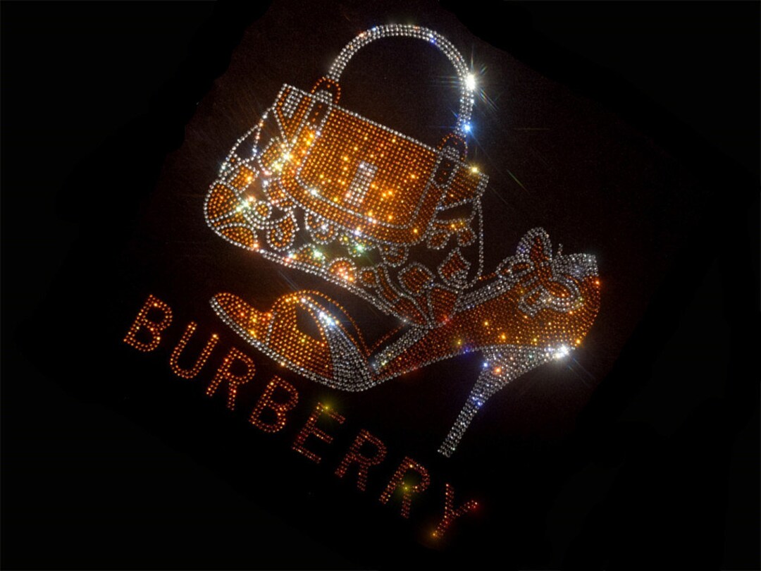 Rhinestone Transfer Bling Hot Fix Iron on Patch Motif Design Transfer ...