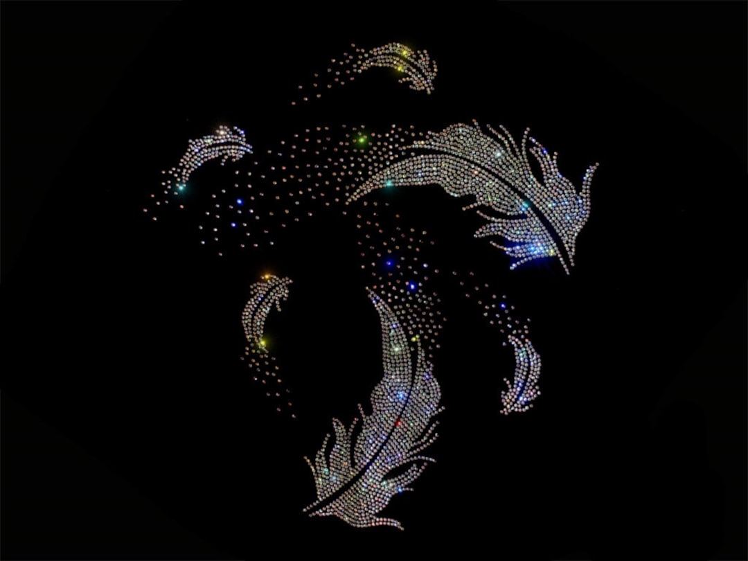 Leafage Rhinestone Transfer ，design Decal for DIY ，iron on Hot Fix ...