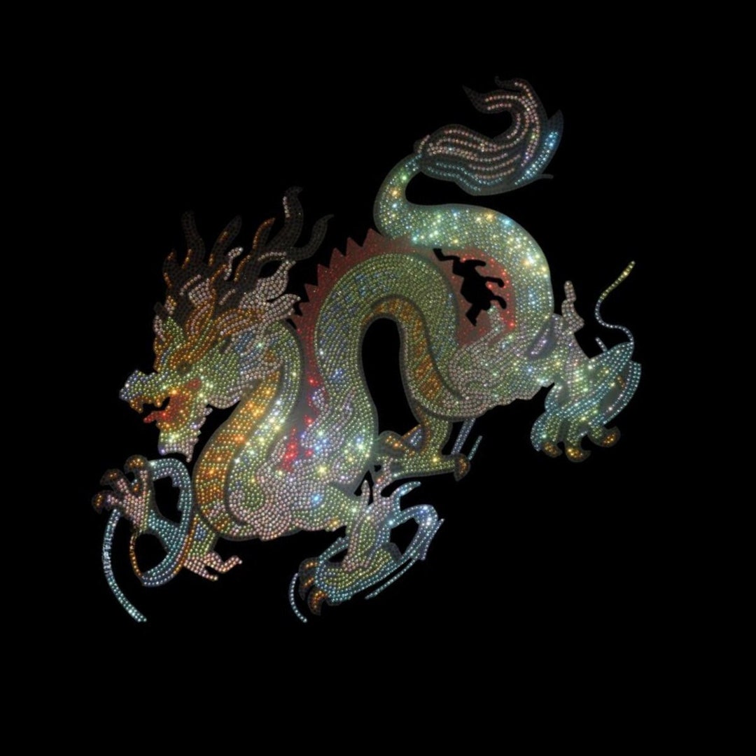 Dragon Rhinestone, Clothing Design, Rhinestone Throw Pillow Design ...