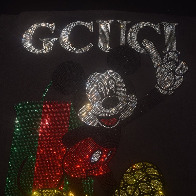 Cartoon Pattern Rhinestone Transfer, Iron on Hot Fix, Rhinestone ...