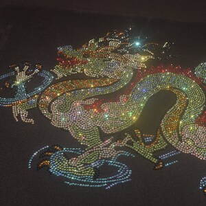 Dragon Rhinestone, Clothing Design, Rhinestone Throw Pillow Design ...