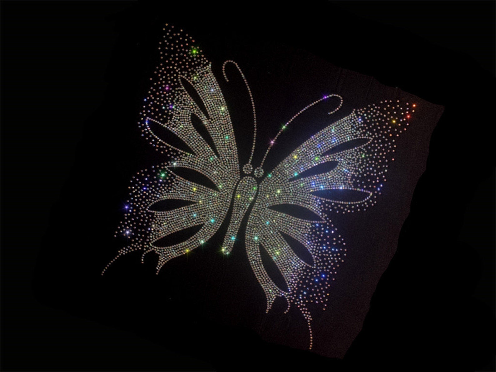 Butterfly Rhinestone Transfer Iron on Hot Fix Rhinestone - Etsy
