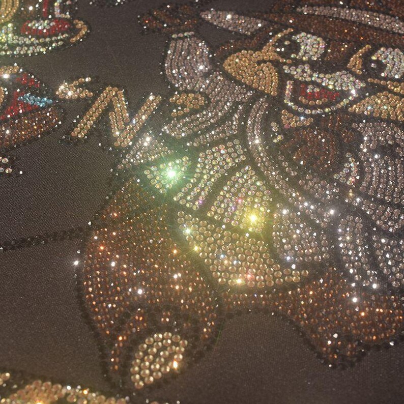 Blingbling Cartoon Mouse Rhinestone Heat Transfer (iron-on) Design ...