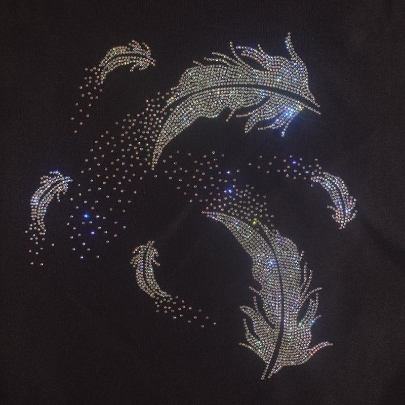 Leafage Rhinestone Transfer ，design Decal for DIY ，iron on Hot Fix ...