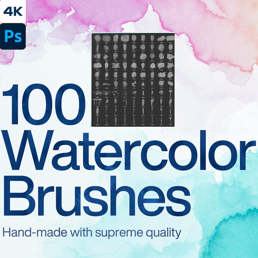 100 Procreate Watercolor Bundle, Procreate Watercolor Brushes ...