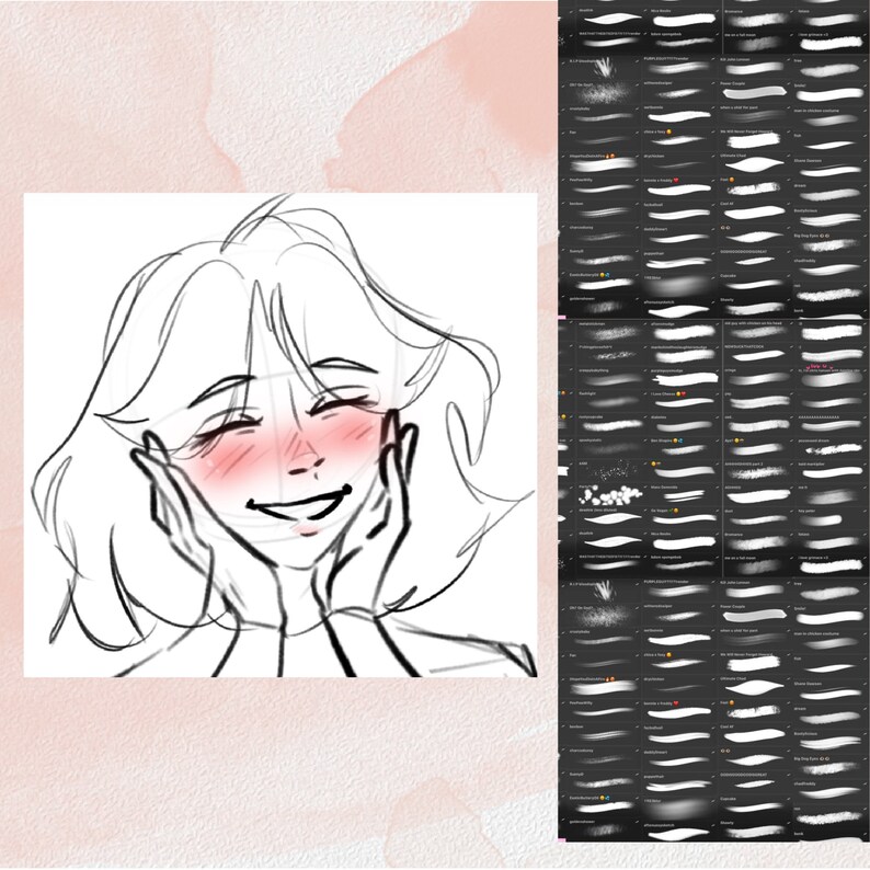 130 Anime Procreate Brushes Procreate Brushes for Art - Etsy