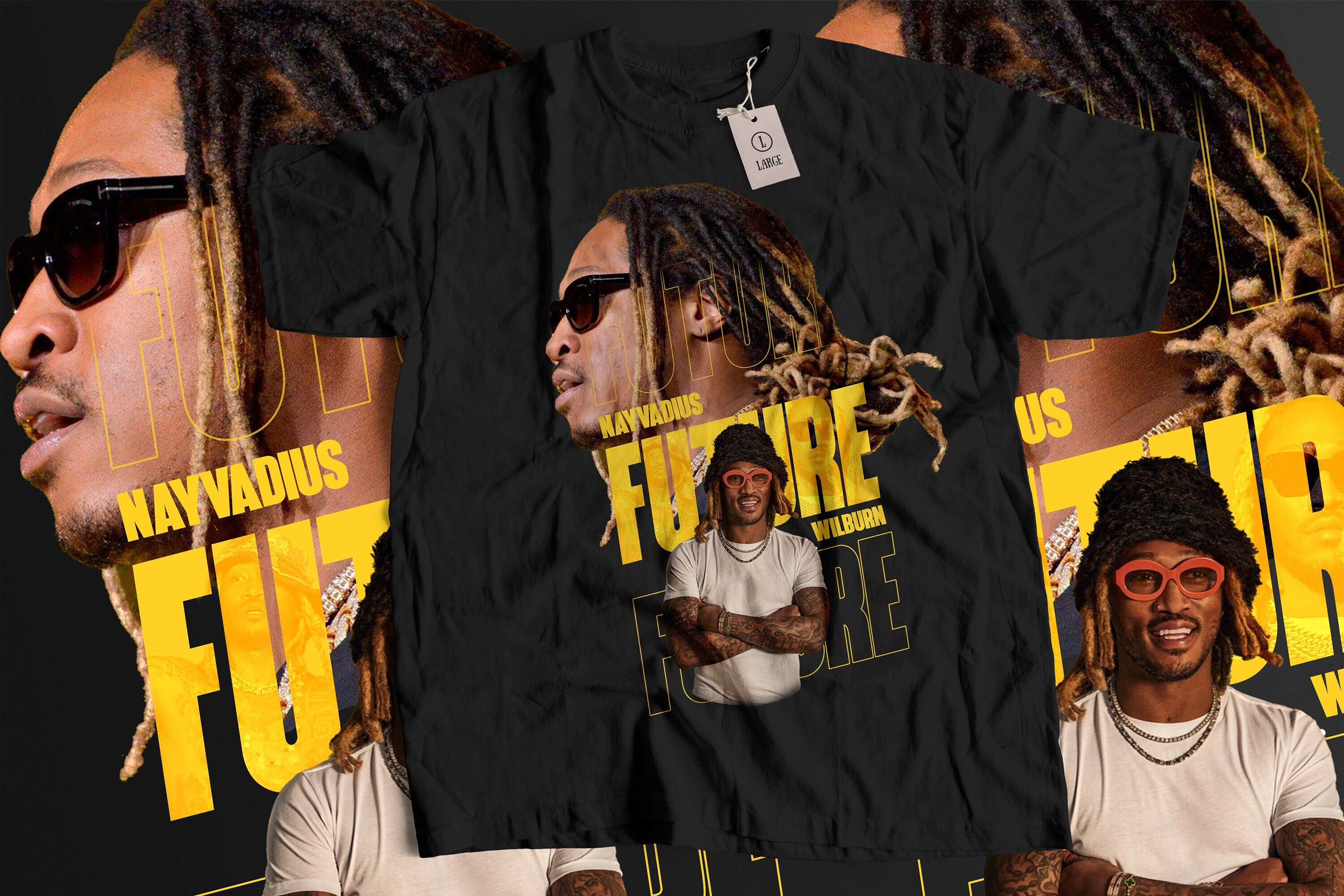 Future Tee, Shirt, Future Rapper Fans T Shirt Png Design DTG ...