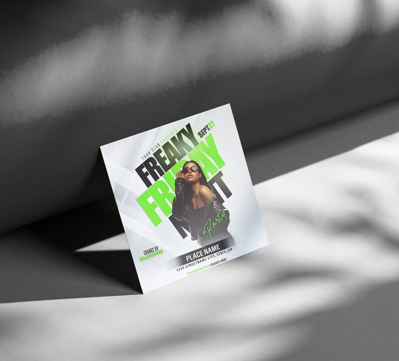 FREAKY Fridays Flyer,club Flyer, DIY Flyer Template Design, Event Flyer ...