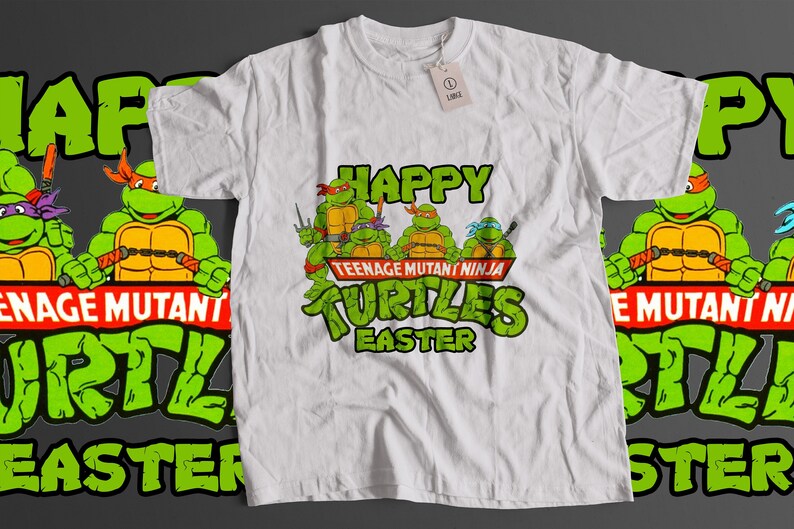 Teenage Mutant Ninja Turtles Happy Easter Day Png, Customize Easter ...