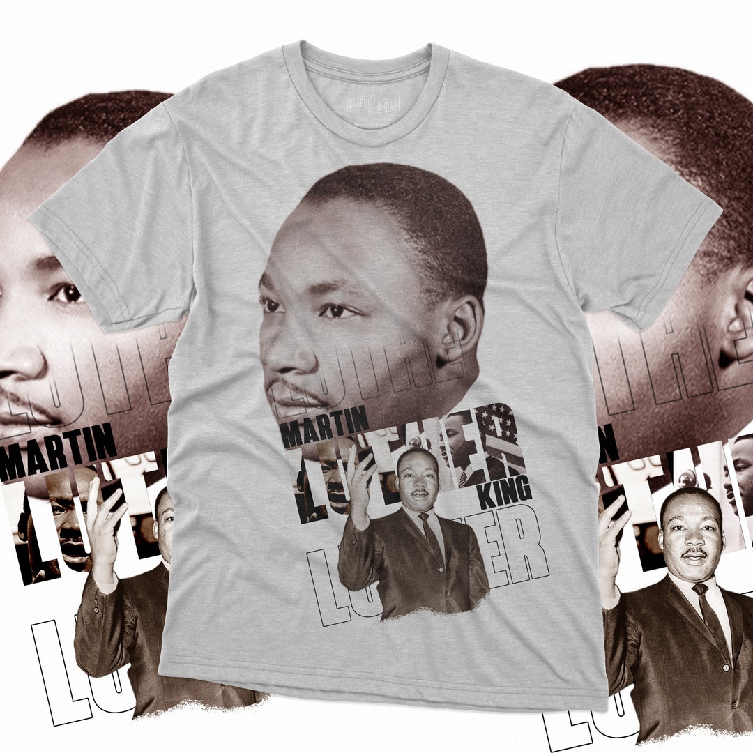 Martin Luther King Png Tshirt Black History Month Shirt Mlk Design DTG ...