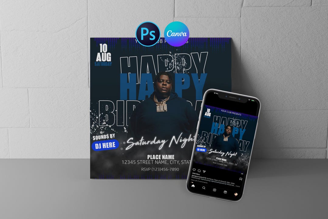 Club Flyer, Birthday Invitation, Birthday Party Invitation, Party ...