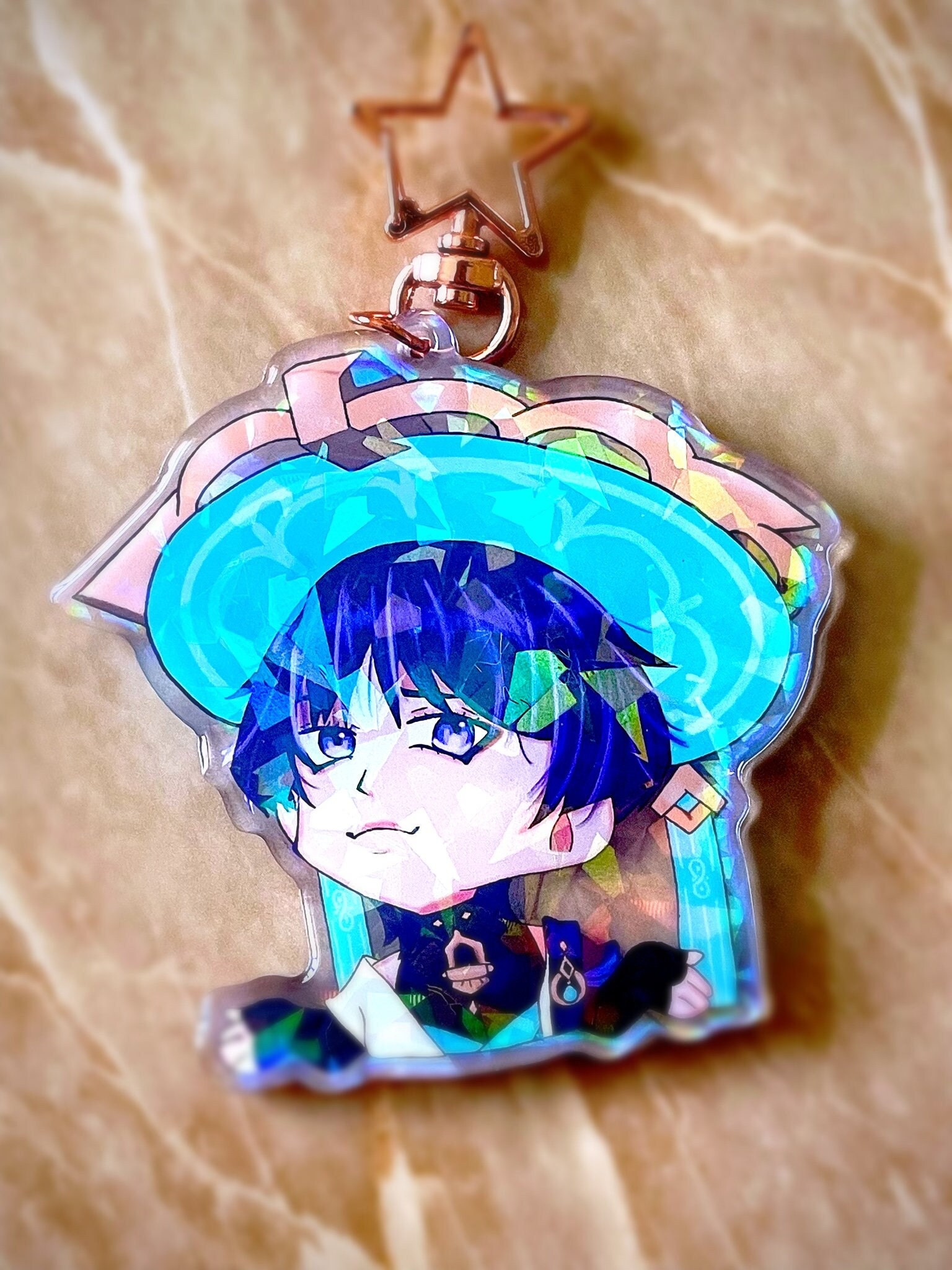 Genshin Impact Keychain Scaramouche the Wanderer Acrylic - Etsy