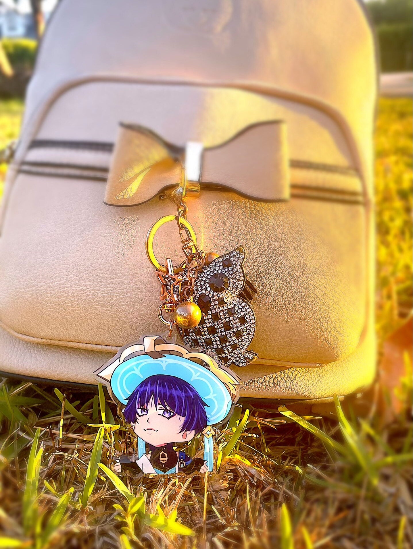 Genshin Impact Keychain Scaramouche the Wanderer Acrylic Keychain ...