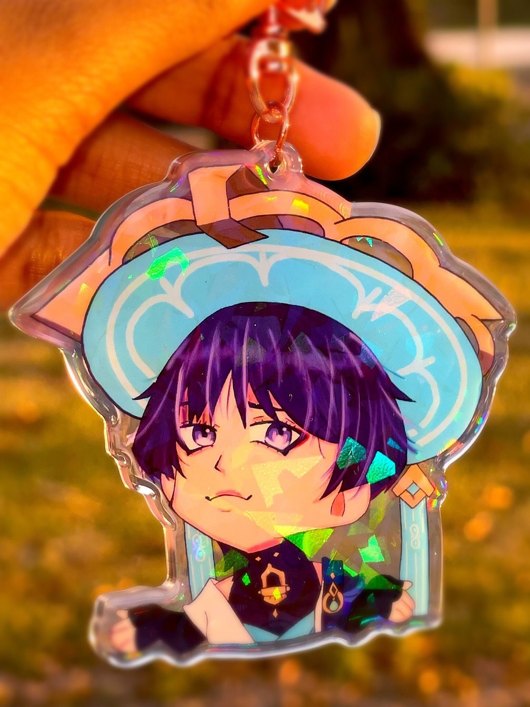 Genshin Impact Keychain Scaramouche the Wanderer Acrylic Keychain ...