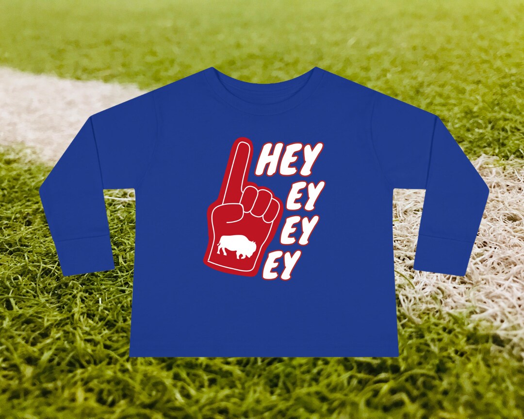 BUFFALO BILLS Hey Ey Ey Ey Toddler Long Sleeve Tee | Buffalo Bills ...
