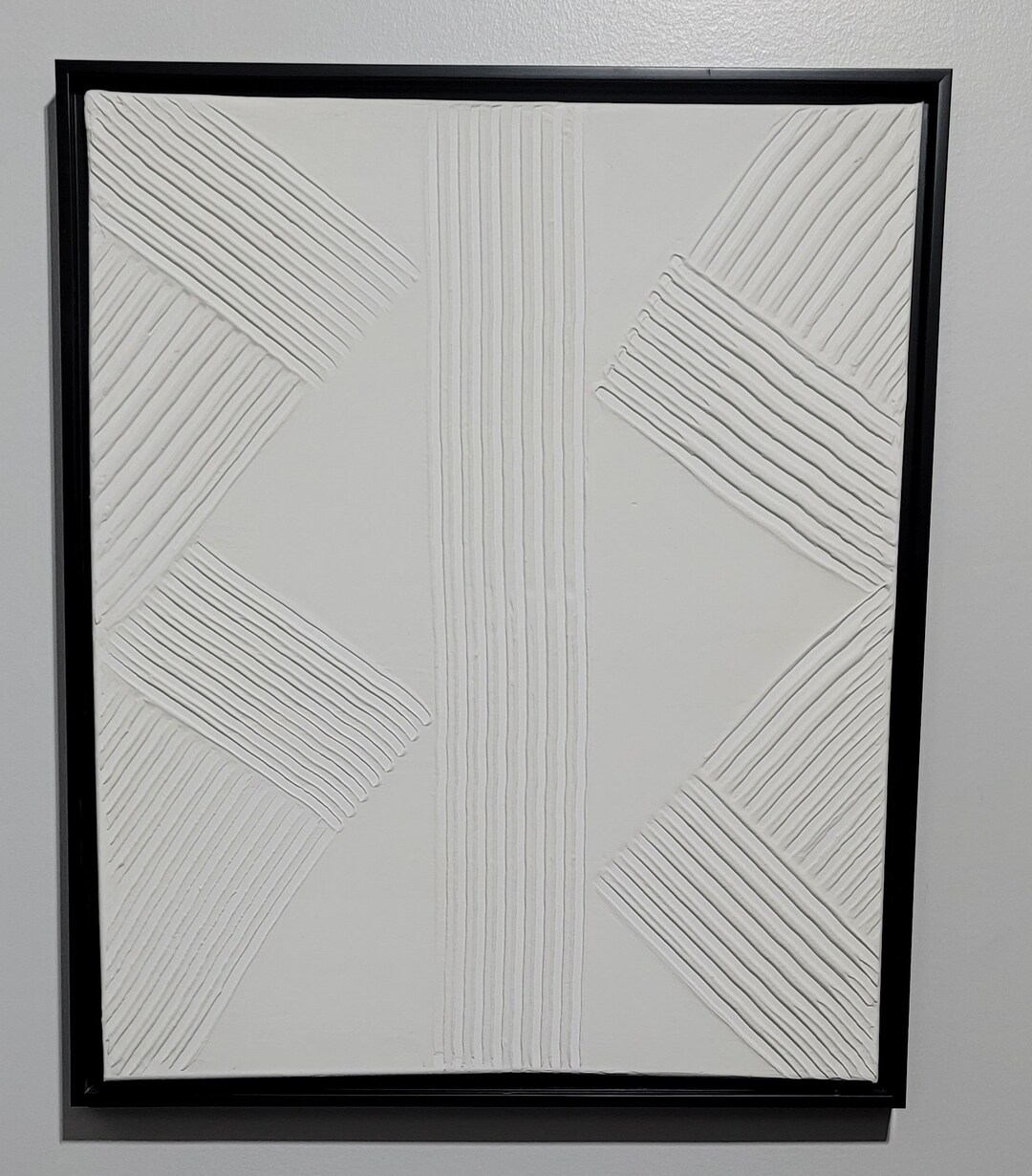 Clean Modern Texture Art Ready to Hang - Each 3d Plaster Piece is ...