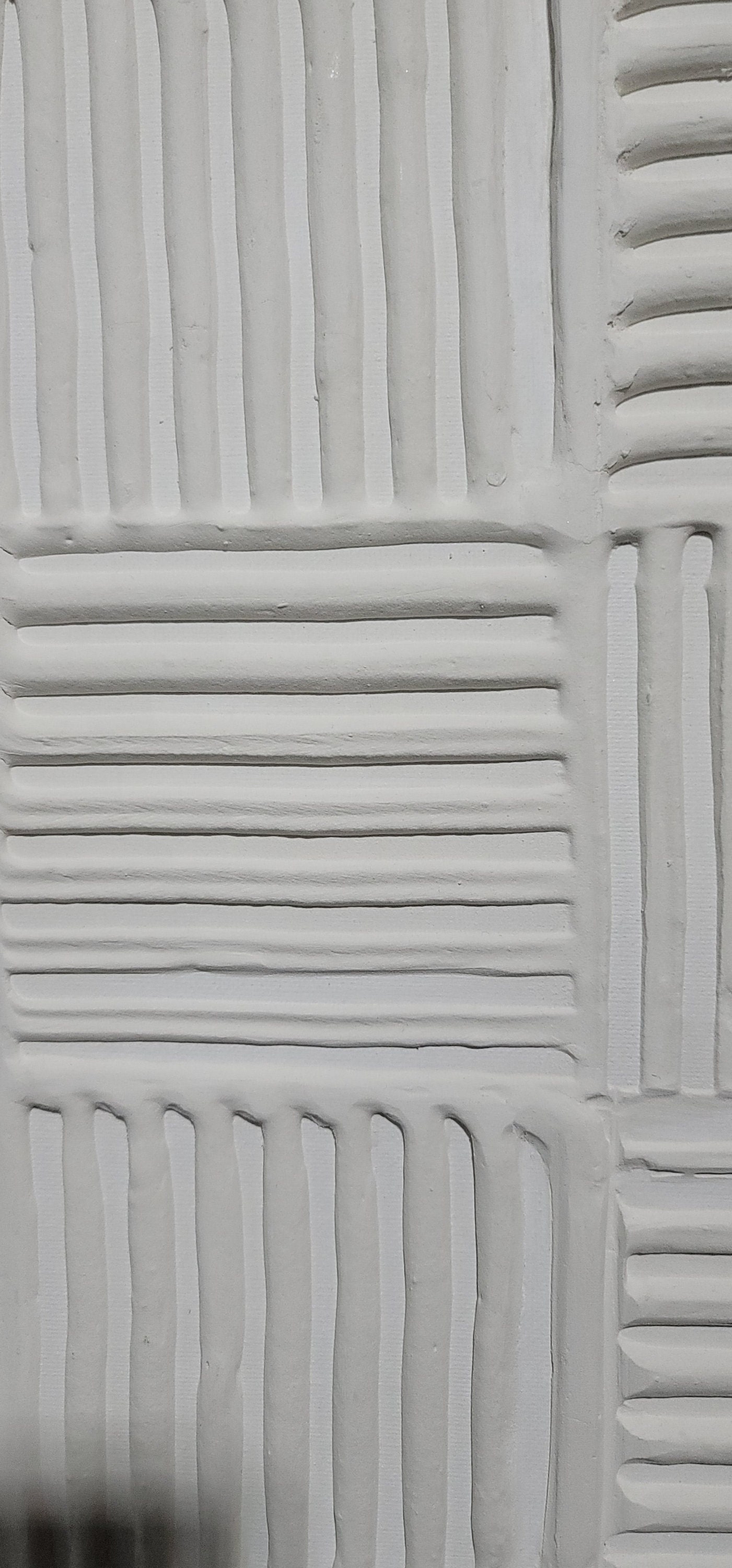 Clean Modern Texture Art Ready to Hang - Each 3d Plaster Work Piece is ...