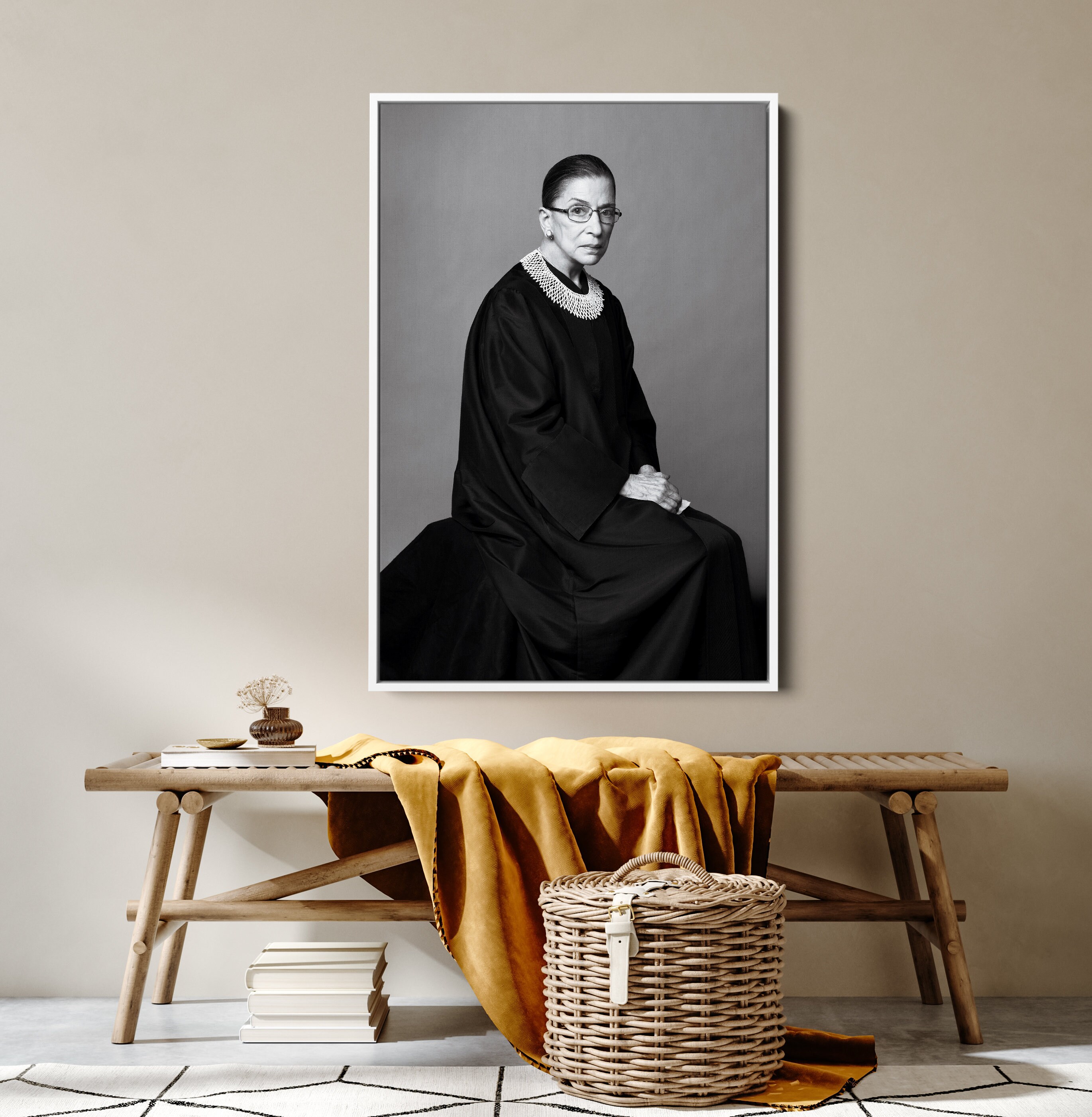 Ruth Bader Ginsburg RBG Wall Art, RBG Canvas Painting, Notorious RBG ...