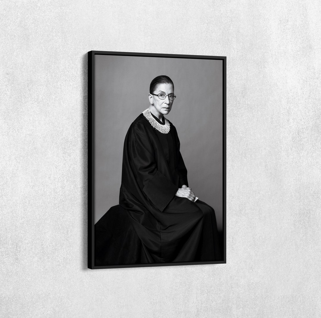 Ruth Bader Ginsburg RBG Wall Art, RBG Canvas Painting, Notorious RBG ...