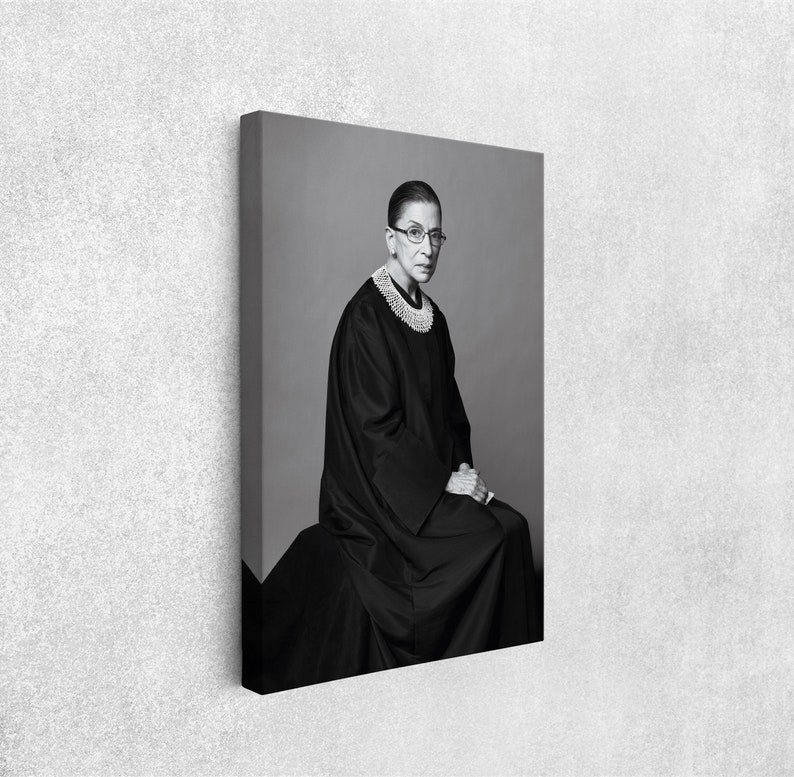 Ruth Bader Ginsburg RBG Wall Art, RBG Canvas Painting, Notorious RBG ...