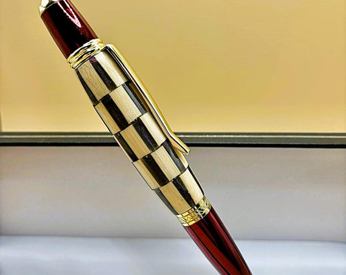 Bamboo Bricks Twist Ballpoint Handmade Pen - Personalized Handmade ...
