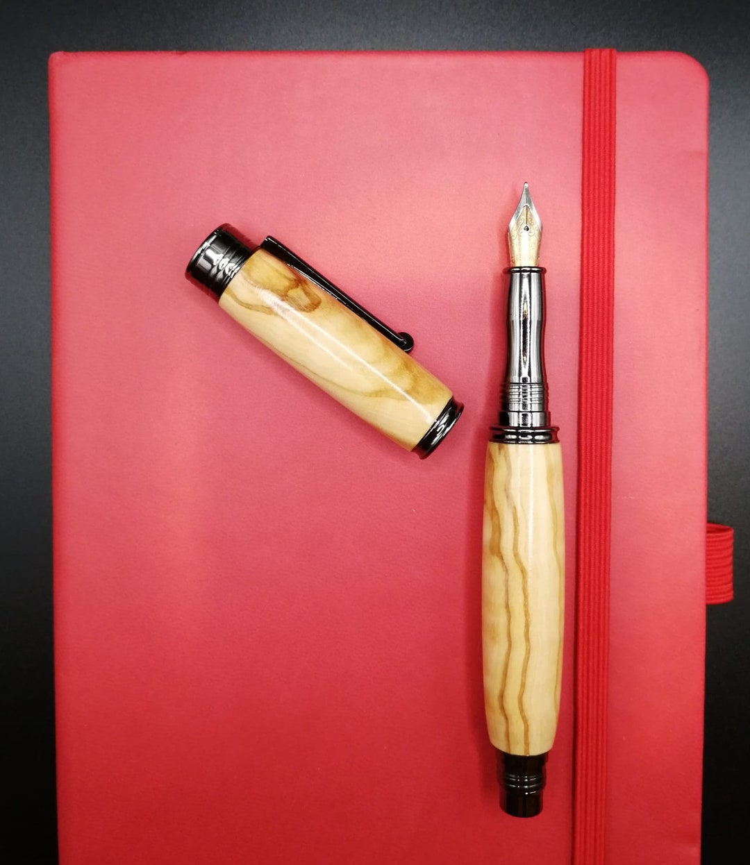 Fountain Wood Turned Pen Gorgeous Bespoke Pen Unique - Etsy