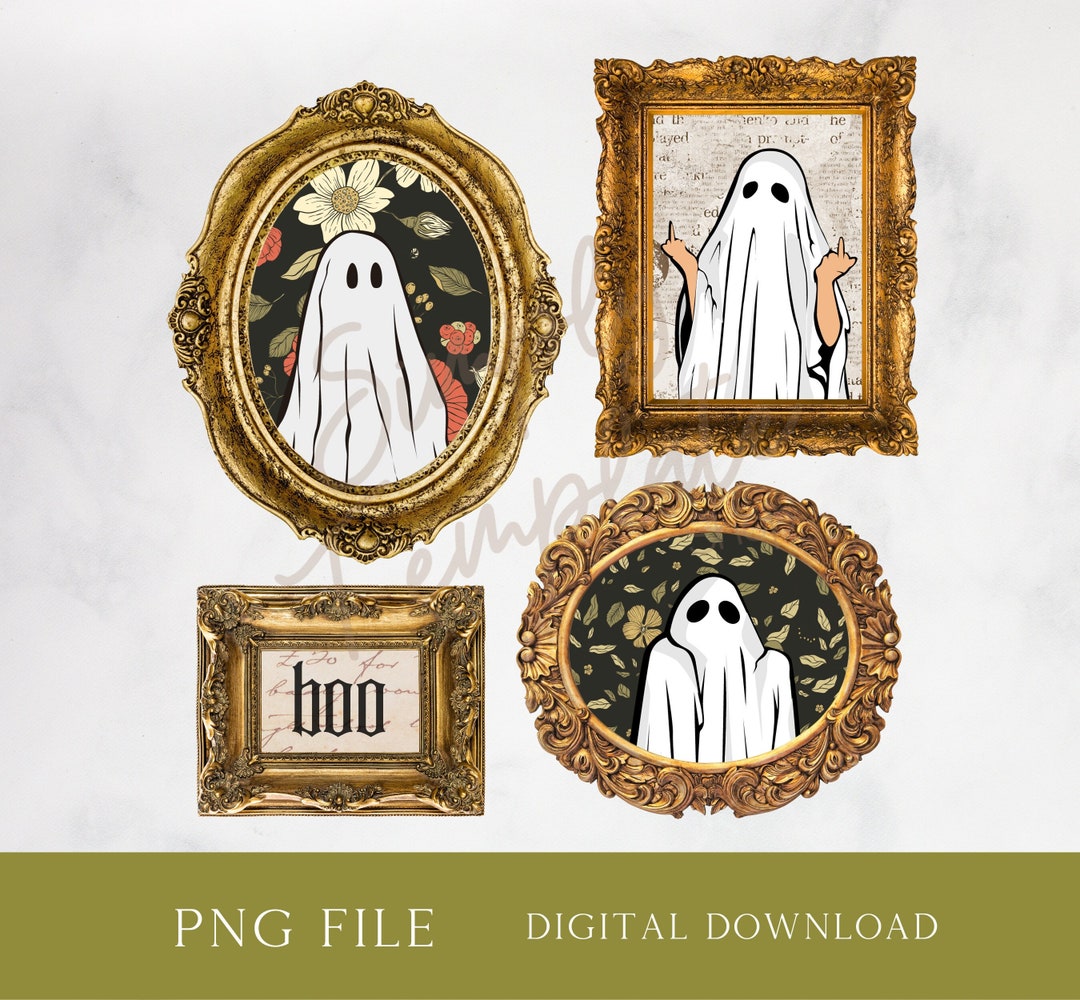 Ghosts in Photo Frames PNG File Ghost, Halloween PNG Sublimation File Digital Download PNG - Etsy