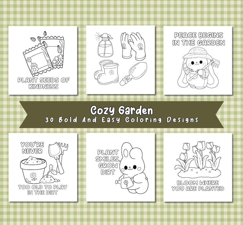 30 Cozy Garden Coloring Pages, Bold and Easy Designs for Teens and ...