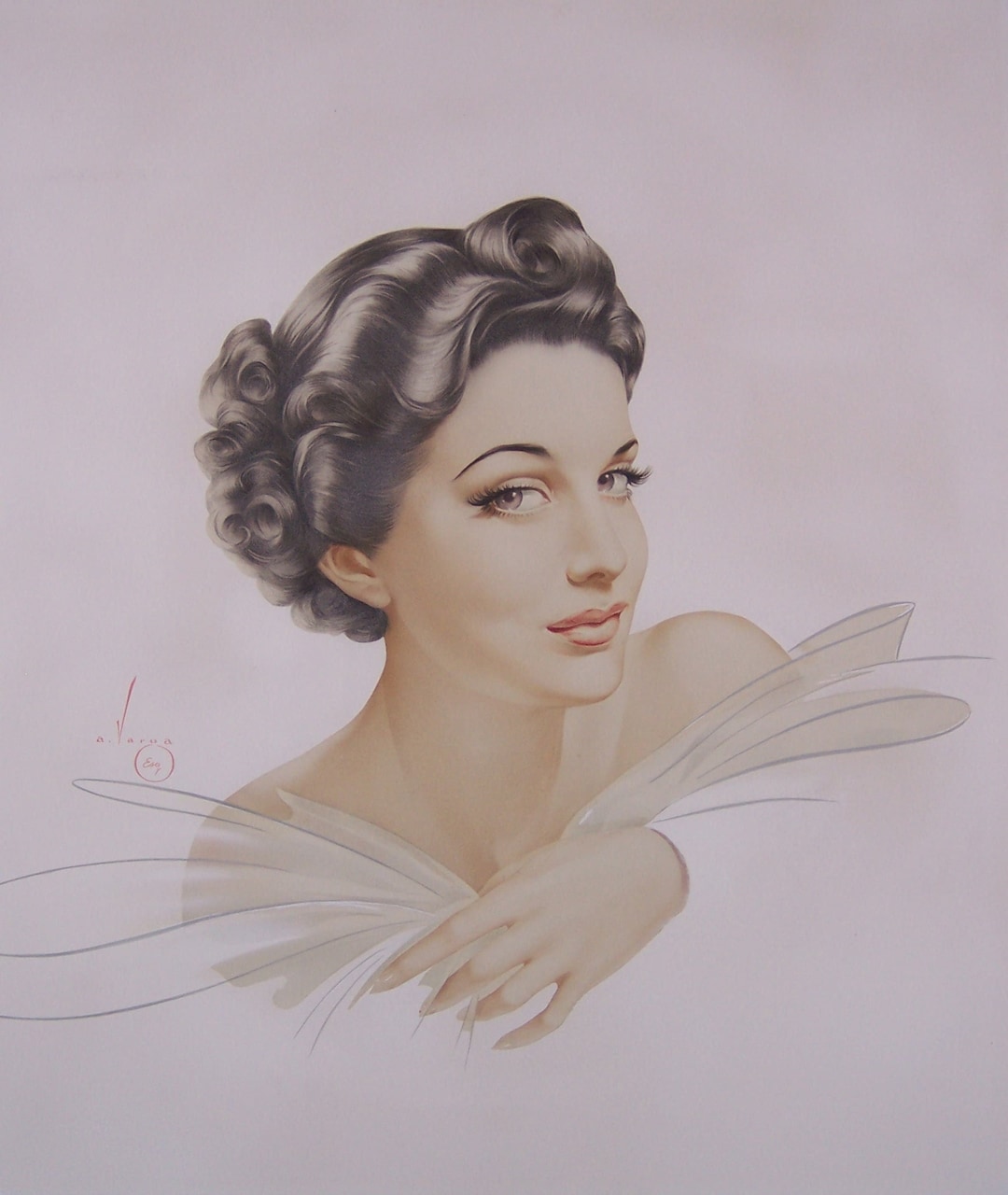 Alberto Vargas - Cold Ray - Original Painting - Etsy