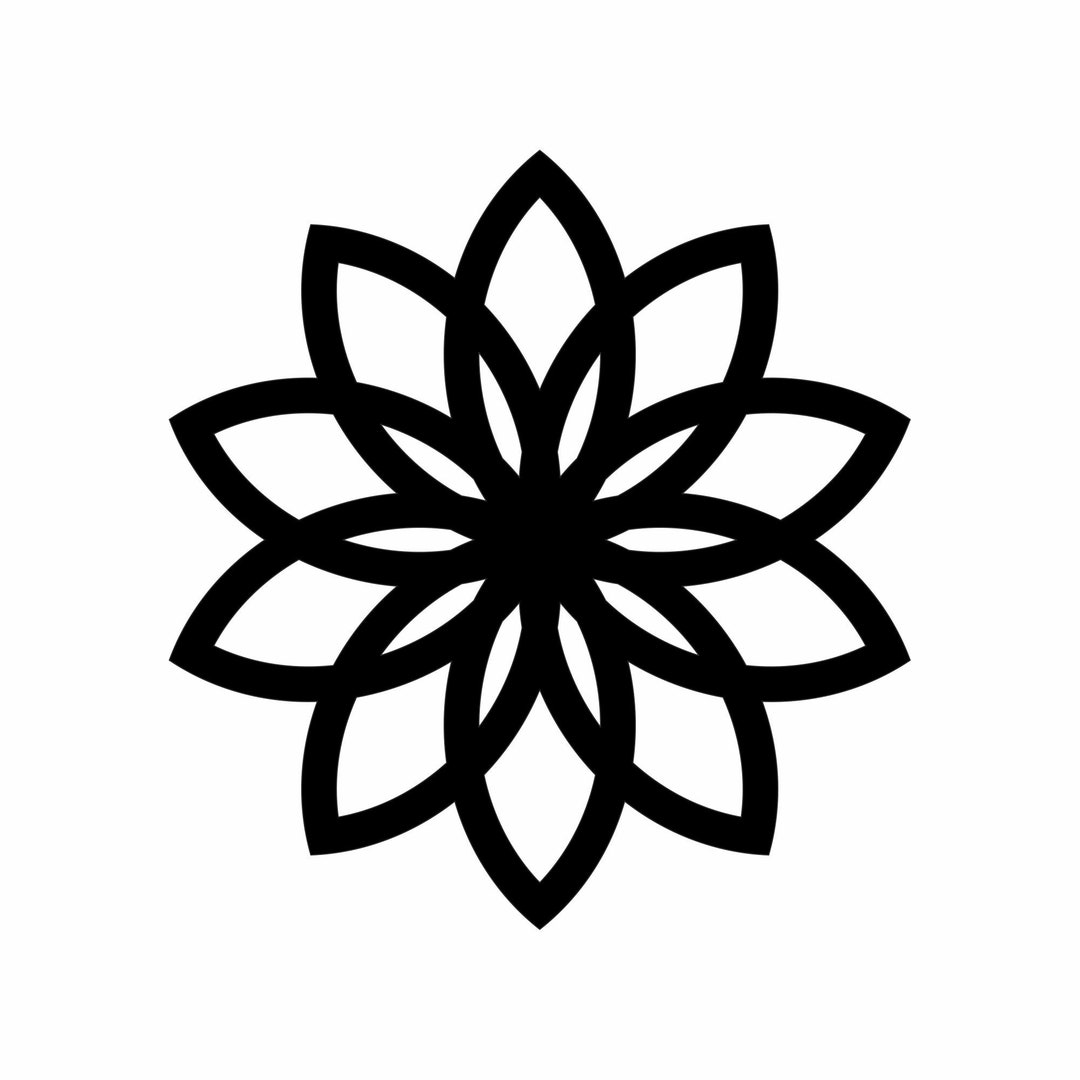 Geometric Flower Vector File - Etsy