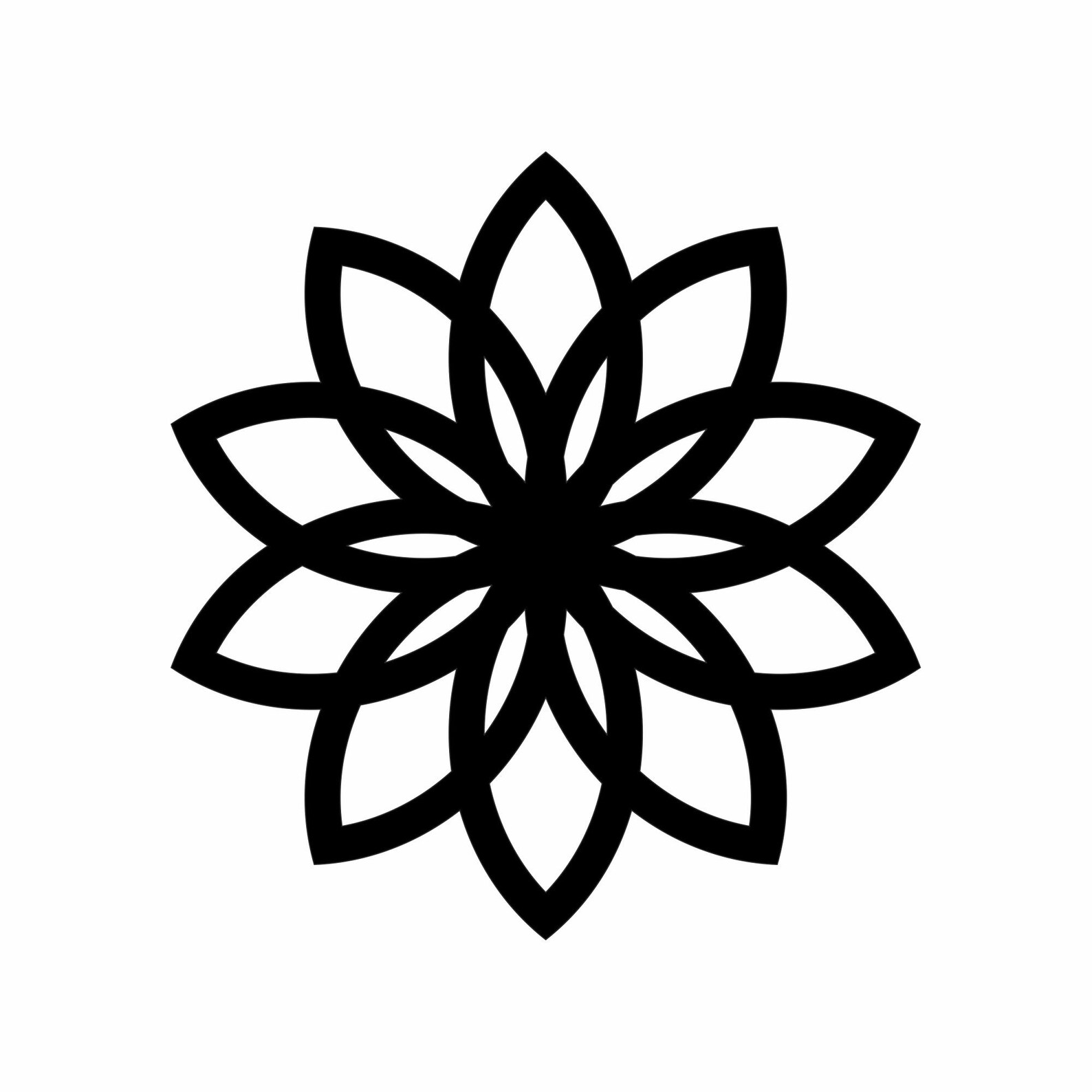 Geometric Flower Vector File - Etsy