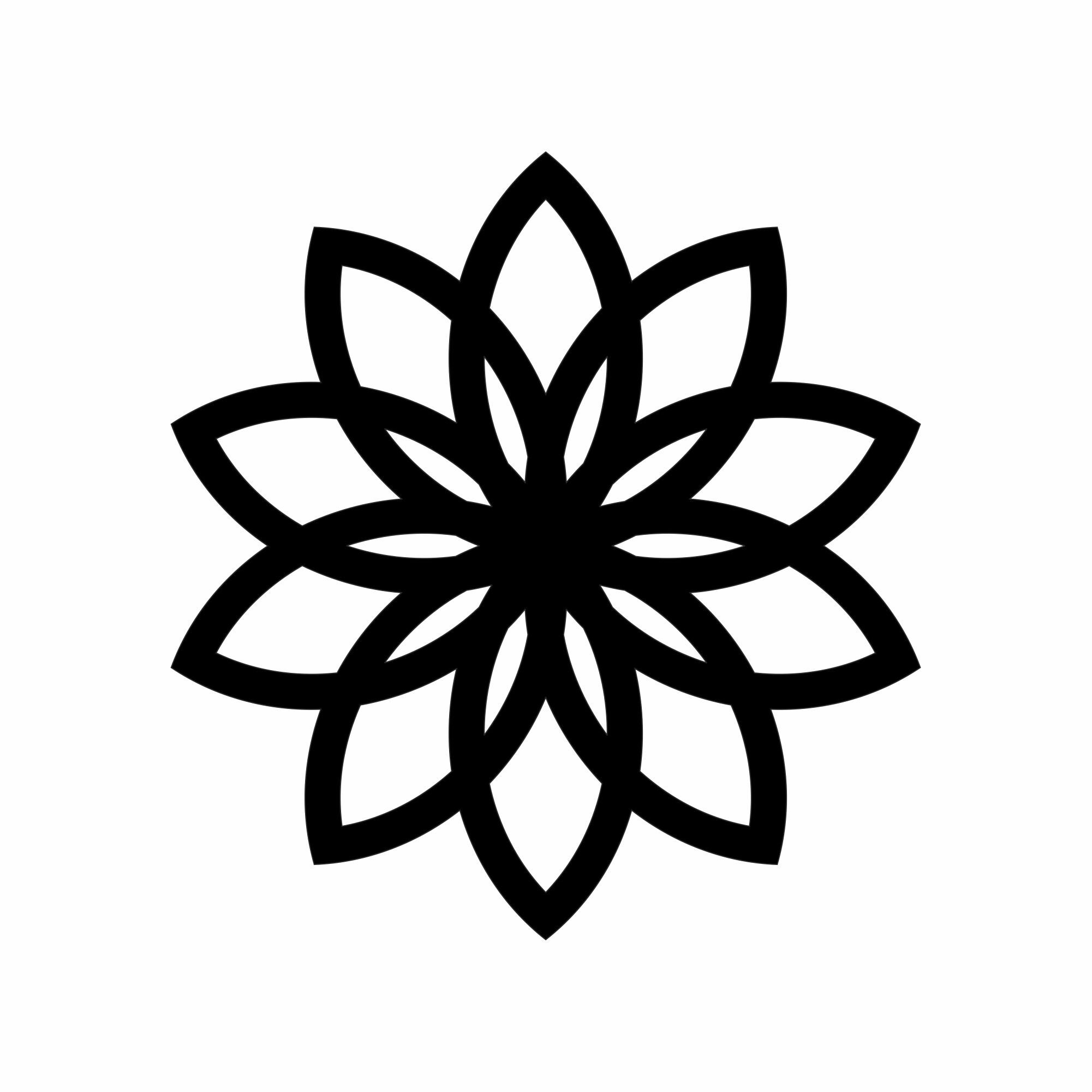 Geometric Flower Vector File - Etsy