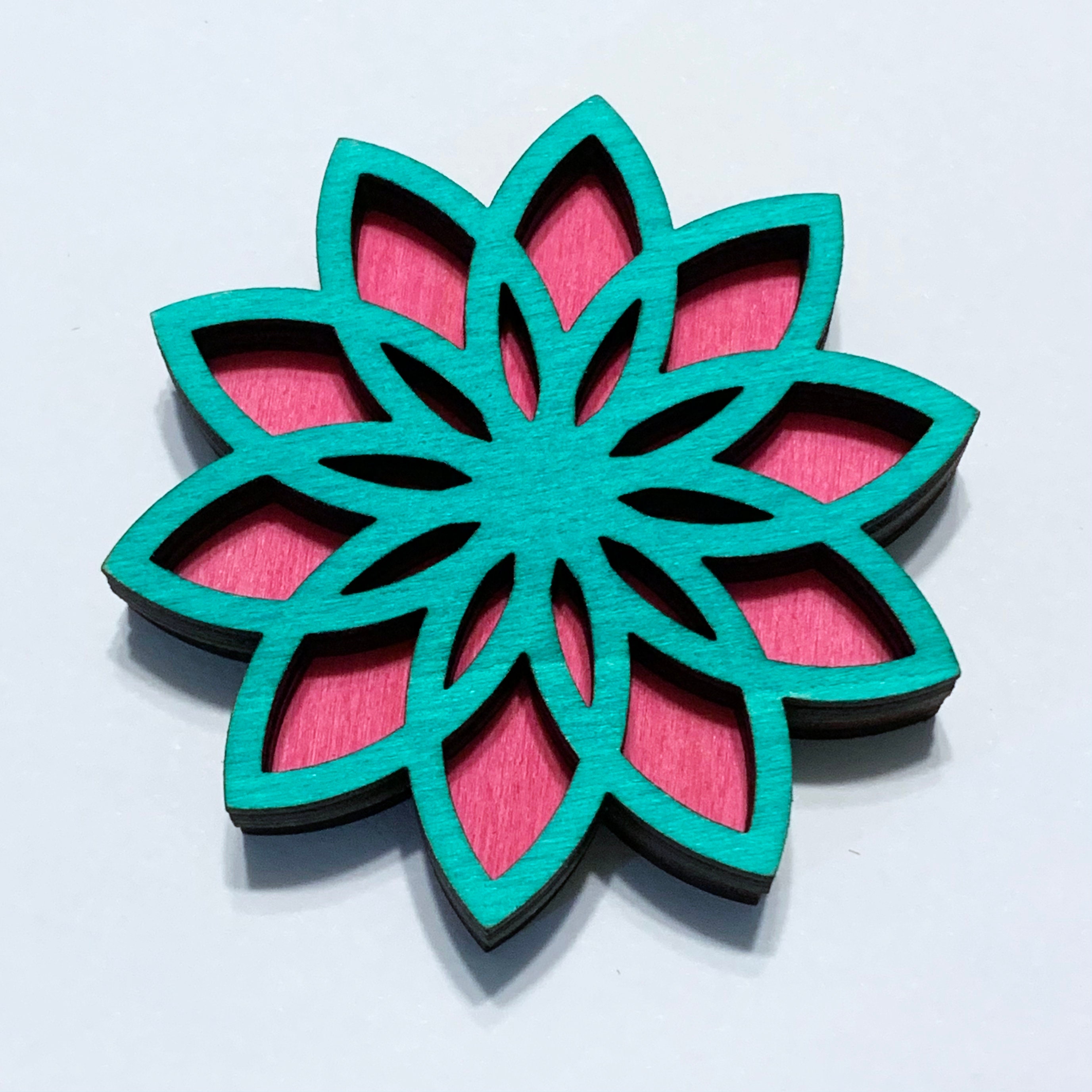 Geometric Flower Vector File - Etsy