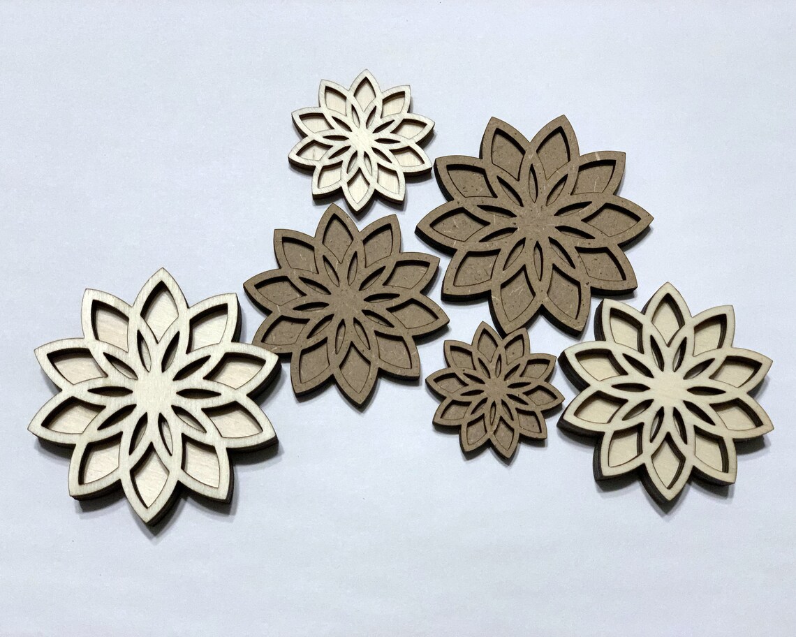 Geometric Flower Vector File - Etsy