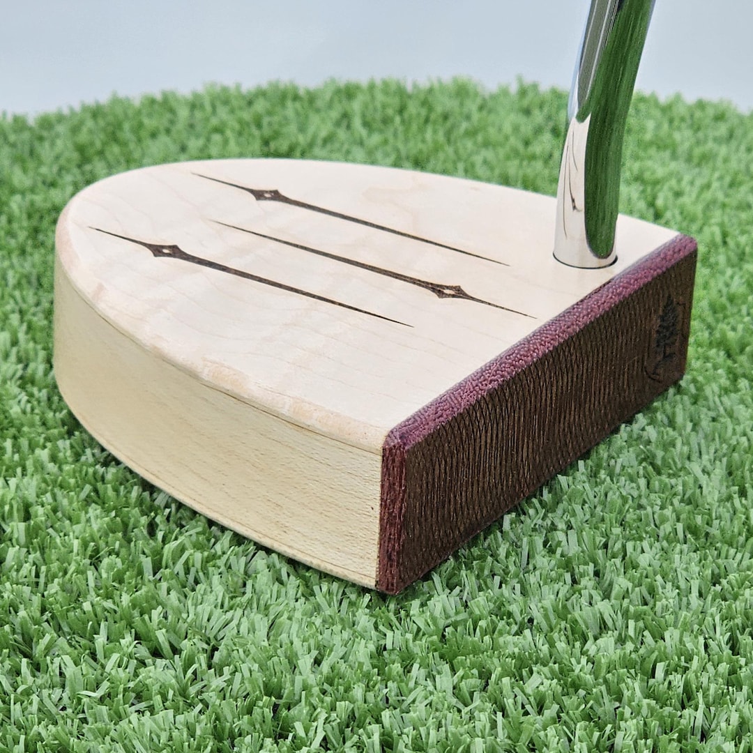 Purpleheart Maple Wood Putter: Luxury Golf Gift - Etsy