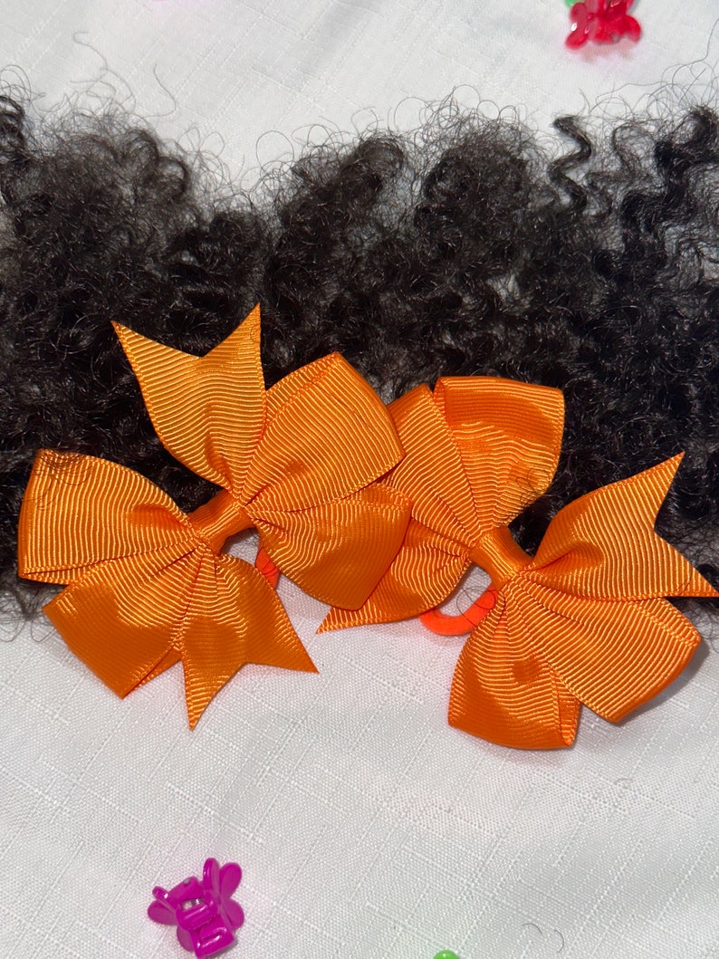 Kids Afro Puff Puff Ponytail Extensions, Clip Bows, and Adjustable ...