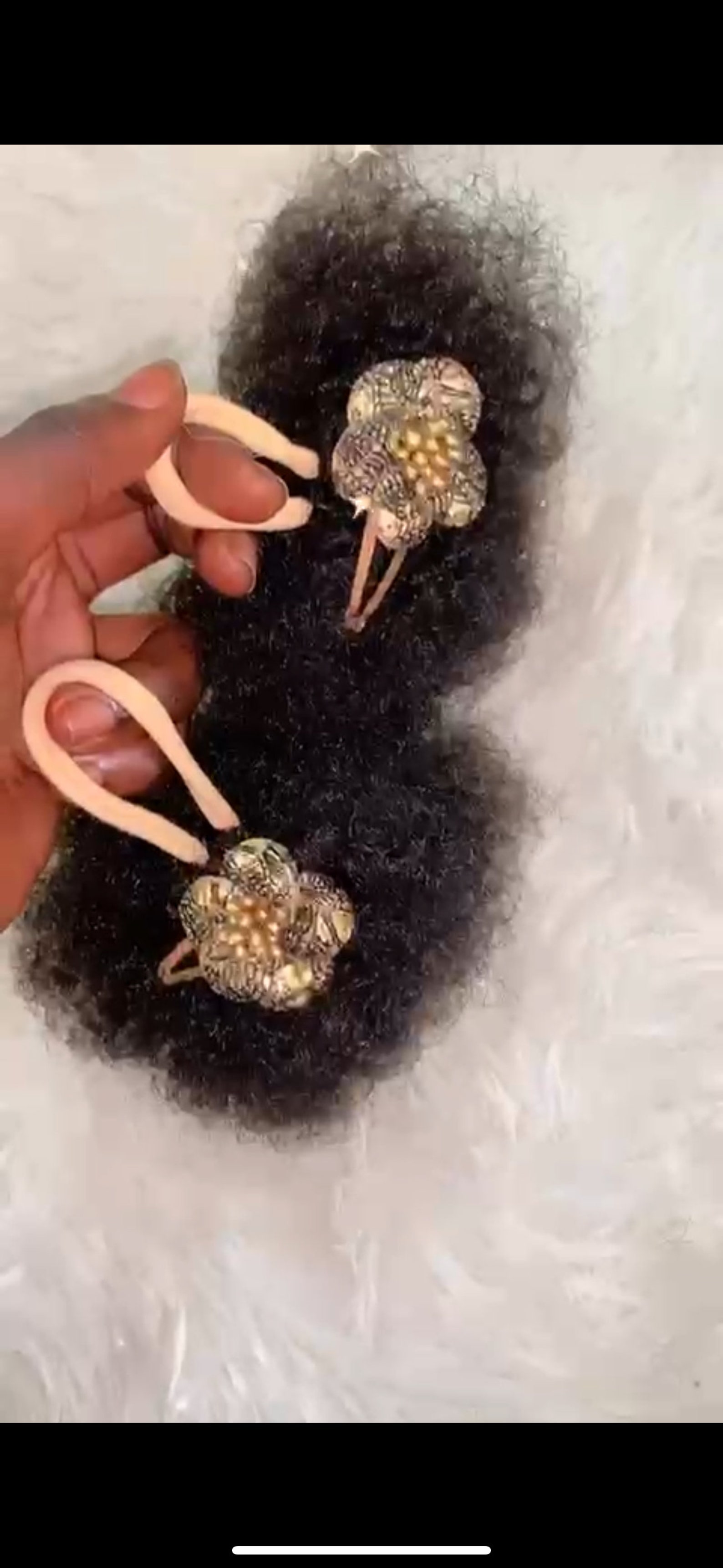 Kids Afro Puff Puff Ponytail Extensions, Clip Bows, and Adjustable ...