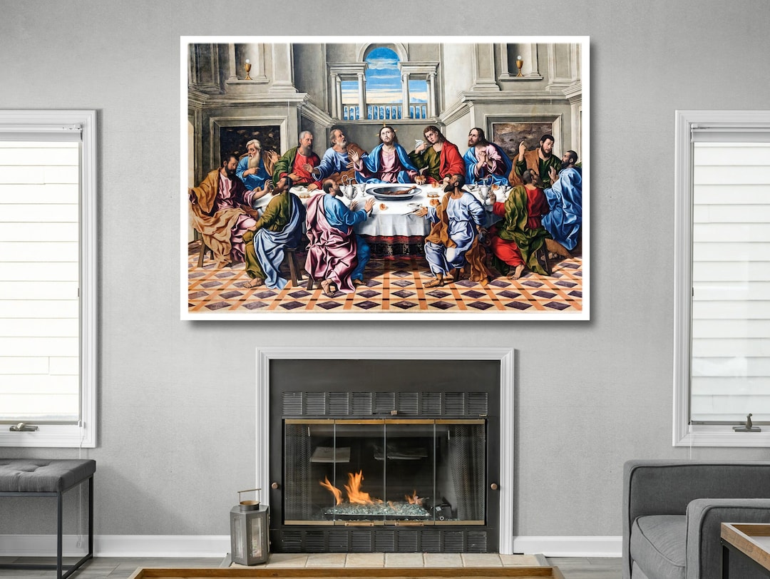 The Last Supper Canvas, Vintage Canvas, the Last Supper Remake Canvas ...