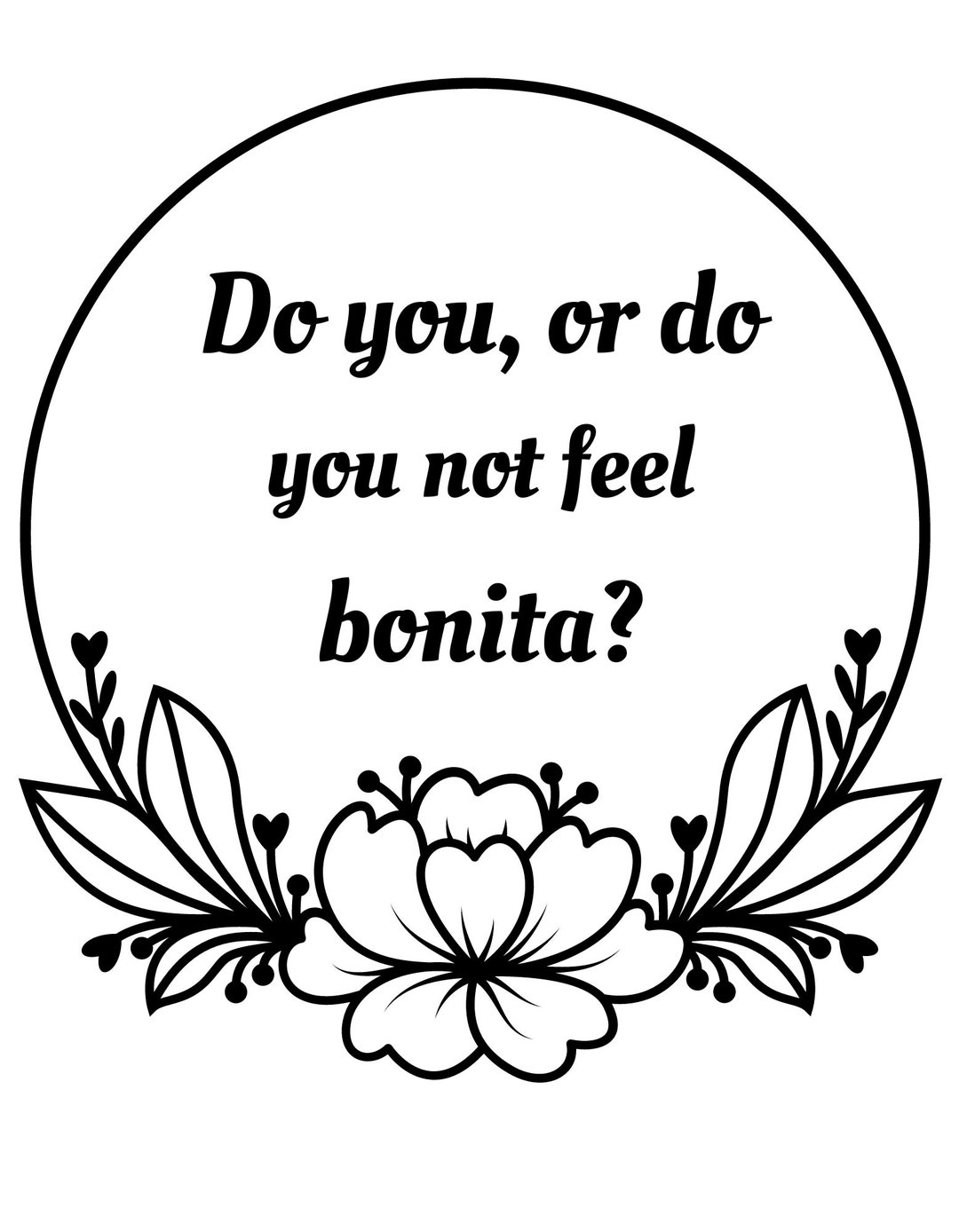 Do You Feel Bonita Digital Download PNG SVG PDF Cut File - Etsy