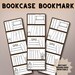 Bookcase Bookmark, Printable Gift for Book Lovers, Colouring Bookmark ...