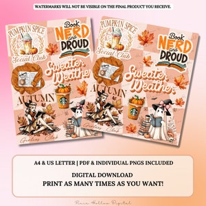 Printable Kindle Clear Cover Insert: Sweater Weather Illustrations ...