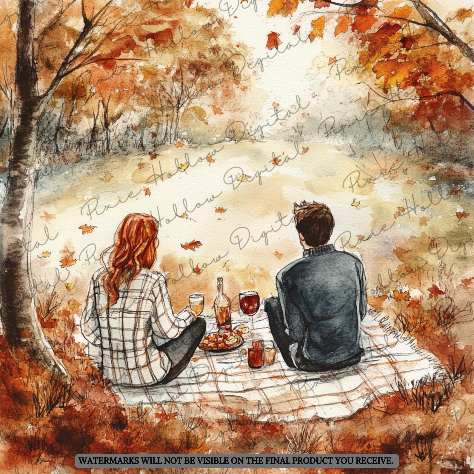 Fall Picnic Clipart Bundle: 15 Autumn Design Pngs (digital Download) - Etsy