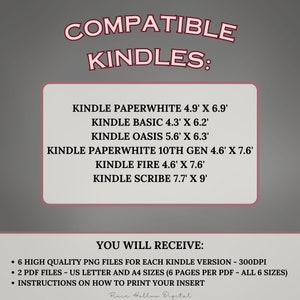 Printable Kindle Clear Cover Insert: Witchy Kindle Illustrations ...