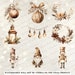 Neutral Christmas Watercolour Clipart: 35 PNG Transparent Pngs (digital ...