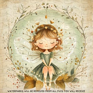 Clipart Bundle: 22 Woodland Fairy Pngs for Junk Journaling, Card Making ...