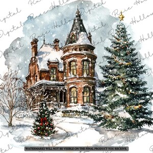 Clip Art Bundle: 18 Victorian Christmas Pngs for Junk Journaling, Card ...