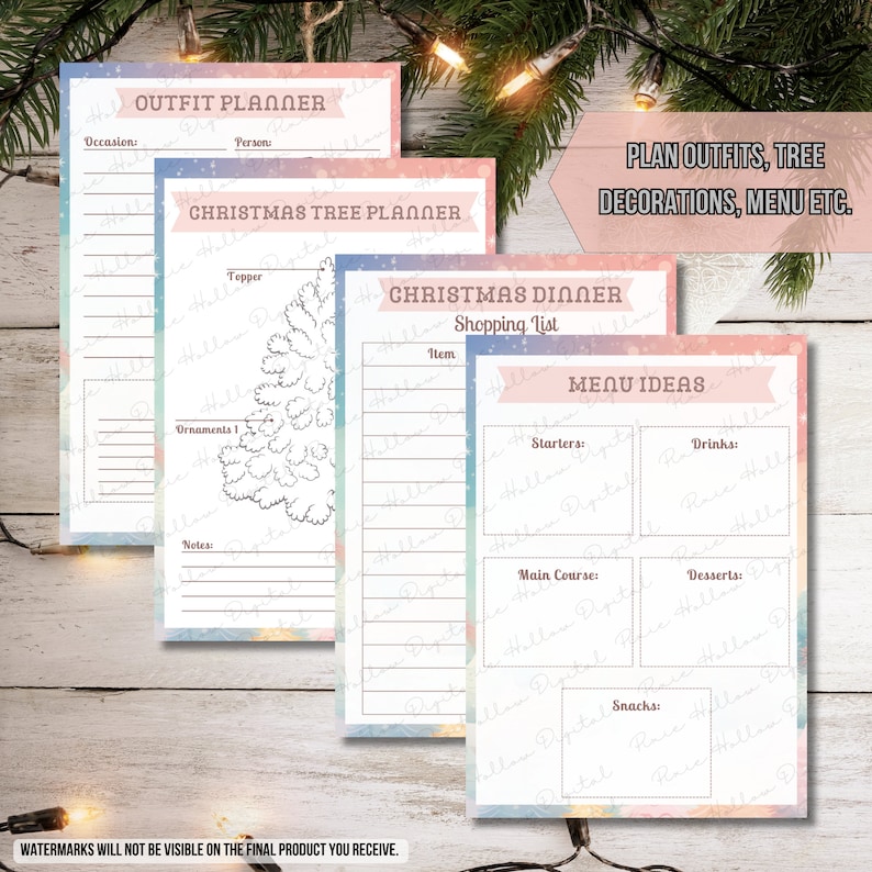 Christmas Planner Printable, Instant Download Printable Holiday to Do ...