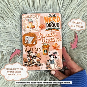 Printable Kindle Clear Cover Insert: Sweater Weather Illustrations ...