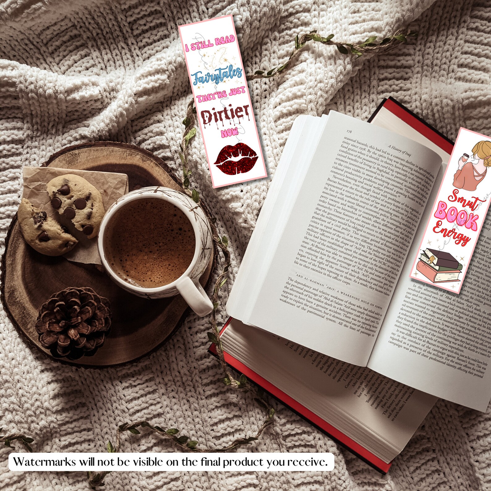 Smut Bookmarks Printable Gift for Smut Book Lovers, Bookish Spicy Books Bookmarks, Instant ...